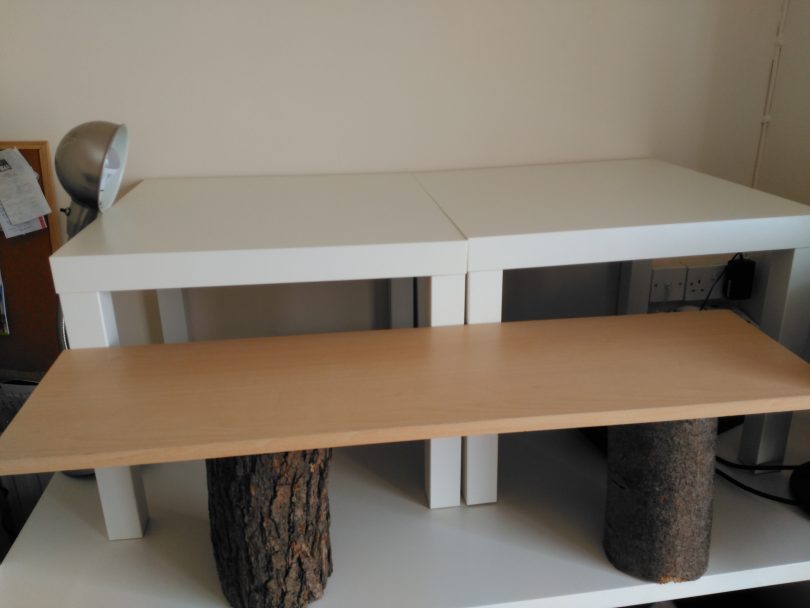 Create a Cheap, Easy and Quick DIY Stand-up Desk – Nest and Glow