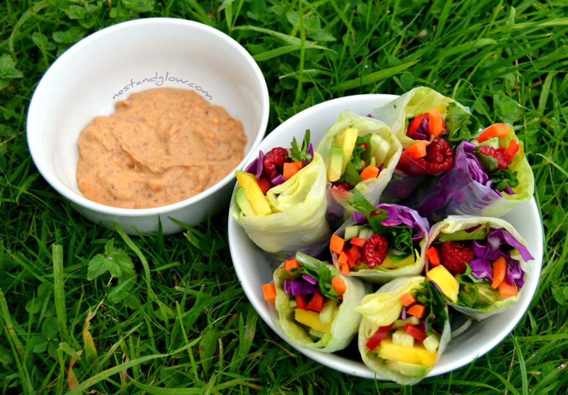 Summer Rolls with Zesty Sauce – Nest and Glow