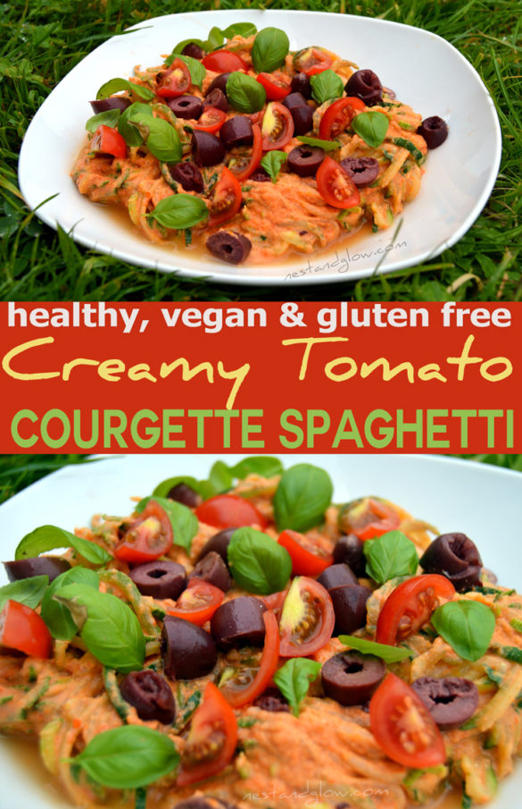 Creamy Tomato Courgette Spaghetti – Nest and Glow