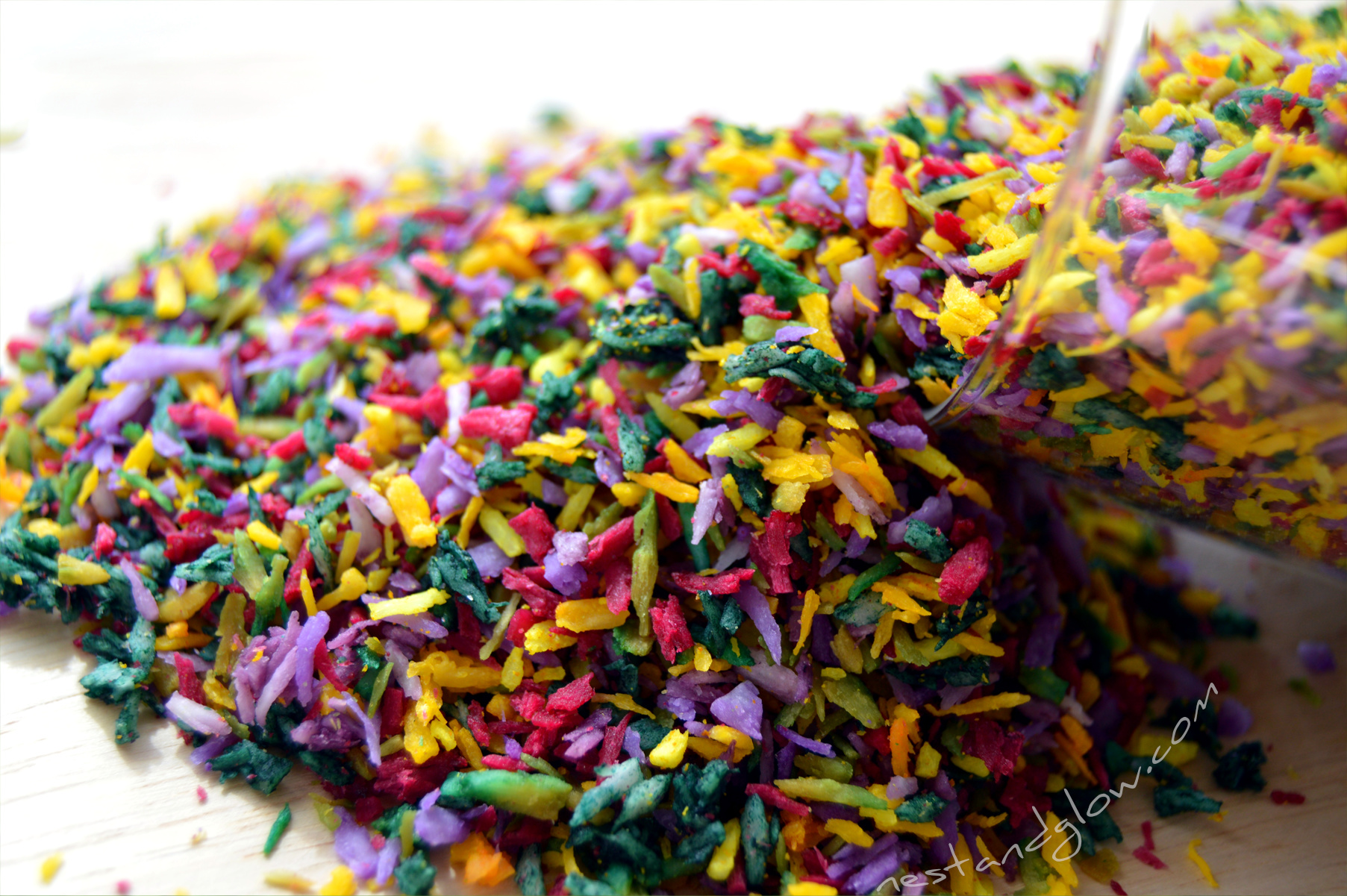 Natural Sprinkles Using Just Fruit and Vegetables for Colour - Nest and ...