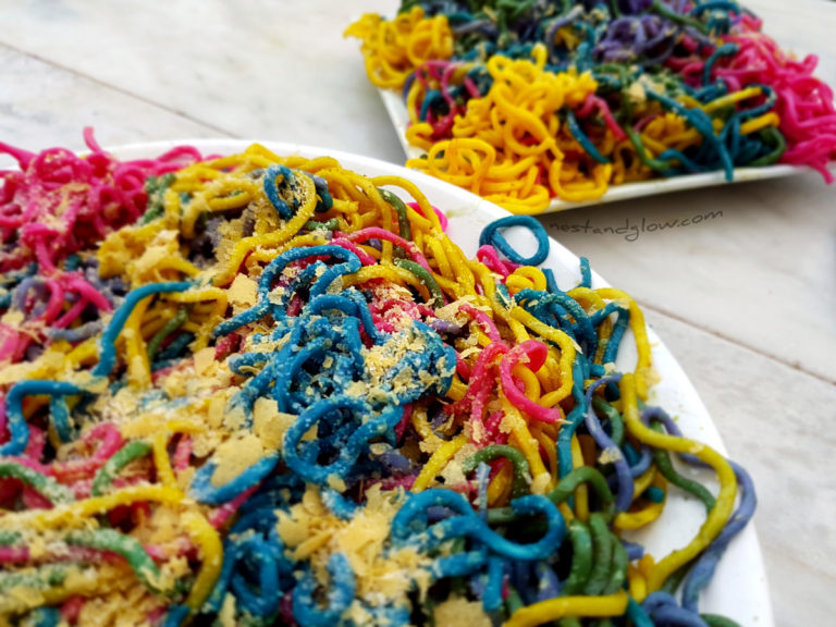 Natural Rainbow Noodles – Nest and Glow