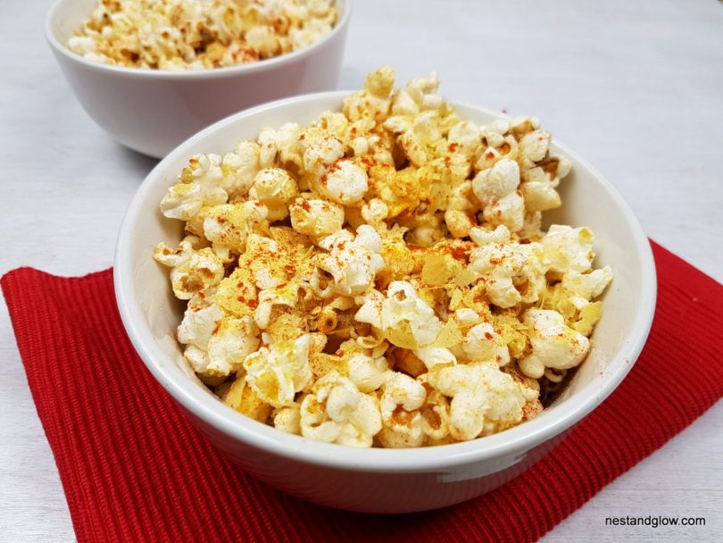 Cheesy Vegan BBQ Popcorn – Nest and Glow