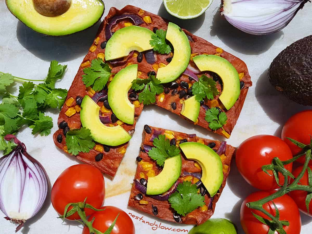Mexican Quinoa Flatbread – Nest and Glow