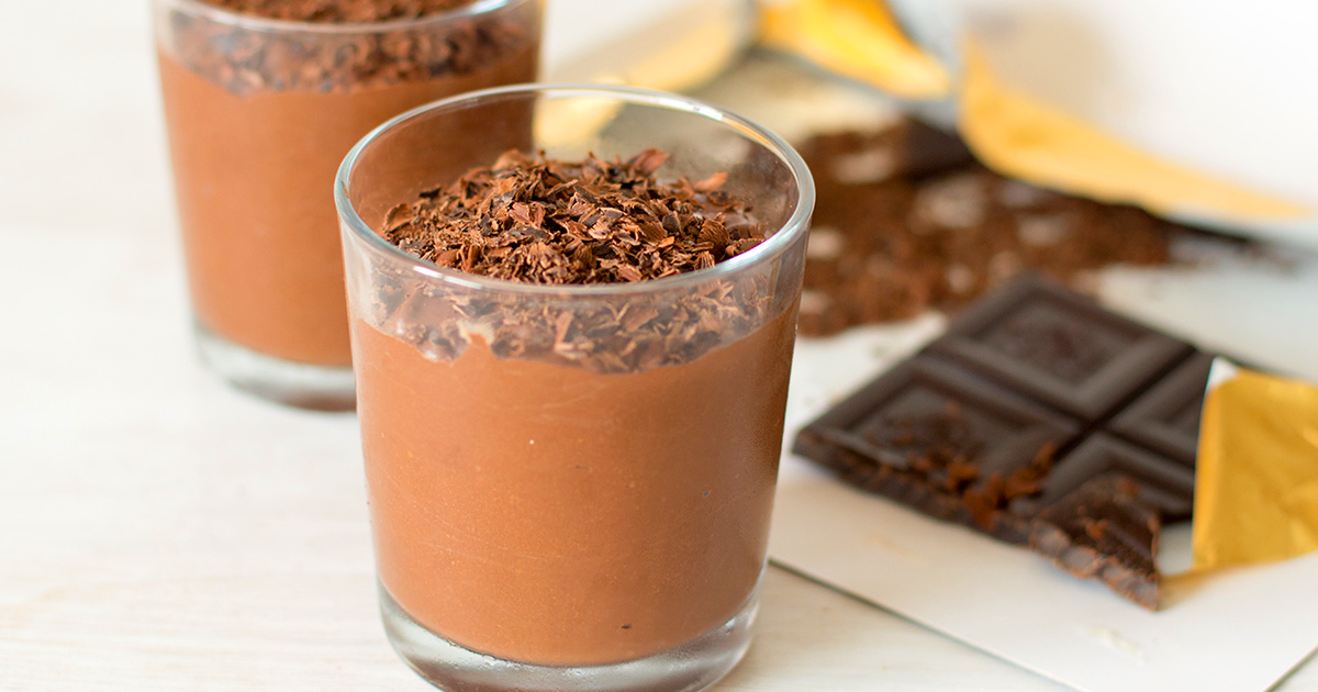 2 Ingredient Chocolate Protein Mousse – Nest and Glow