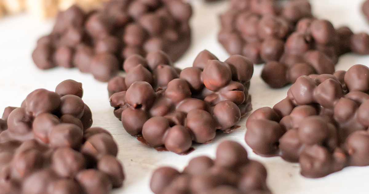 2-Ingredient Protein Candy – Chickpea and Chocolate Clusters – Nest and ...