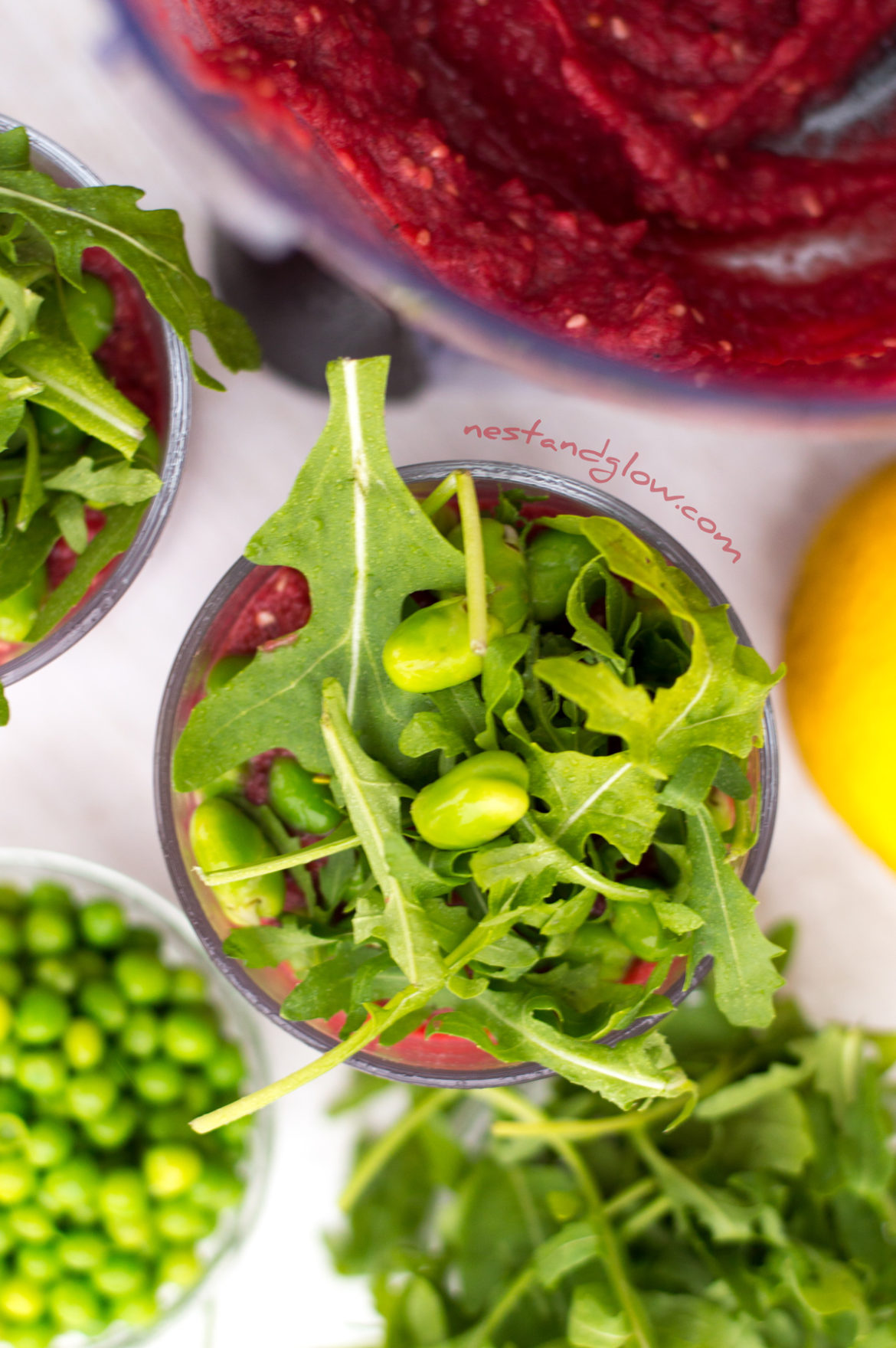 Beetroot and Bean Protein Pots – Nest and Glow