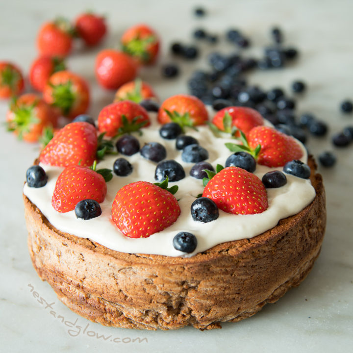 Chickpea Strawberry Cake – Nest and Glow