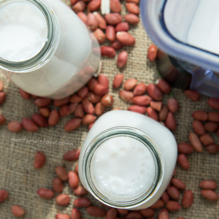Sprouted Peanut Milk 2-Ingredients – Nest and Glow
