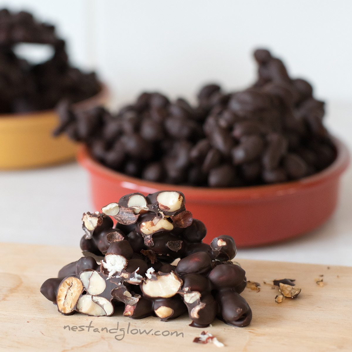 2-Ingredient Peanut Chocolate Candy – Nest and Glow