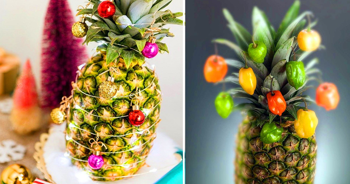 Pineapple Christmas Trees Are the Perfect Zero Waste and Budget ...