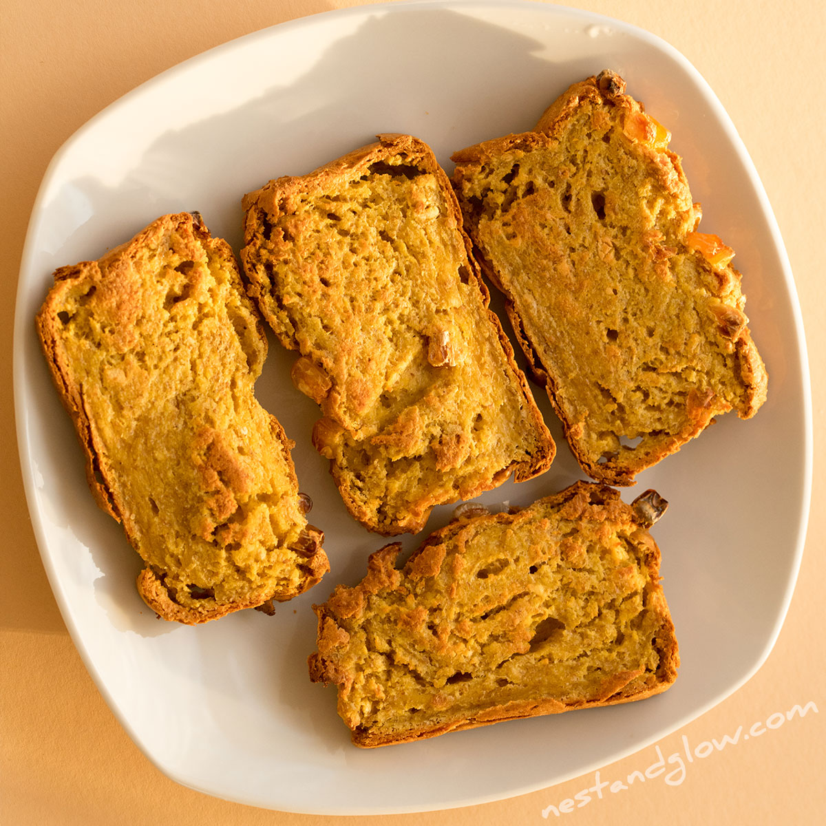 3-Ingredient Protein Corn Bread - Gluten Free & Vegan - Nest and Glow